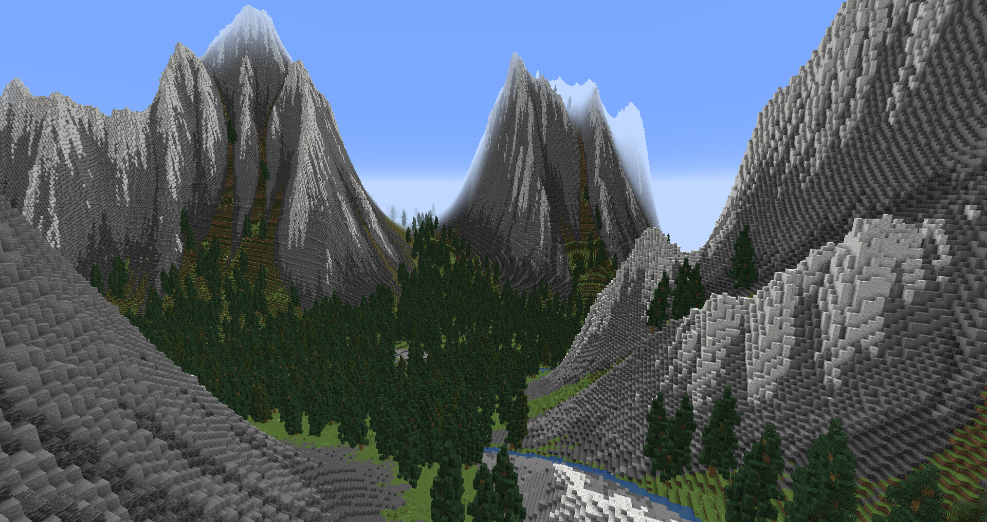 New! Experimental Extended World Height (1024 x 512 x 1024) Minecraft Map