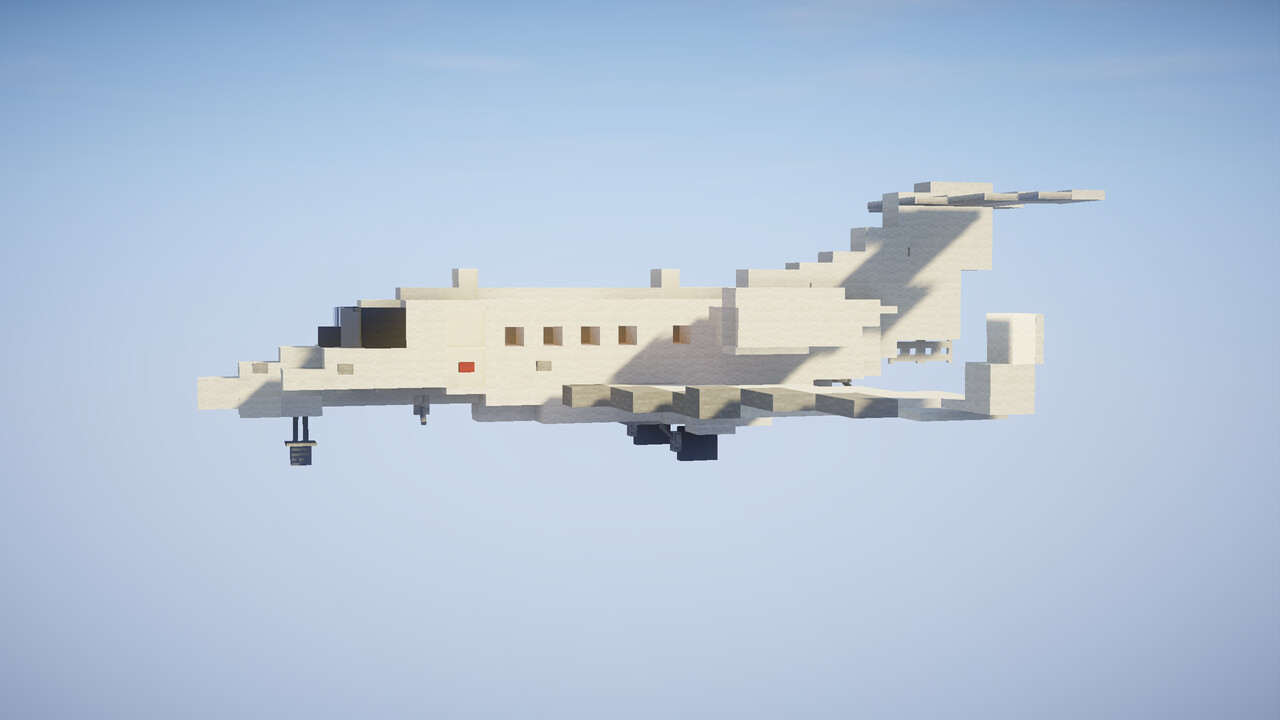 1,5:1 Embraer Phenom 300E Private Jet + Download Minecraft Map