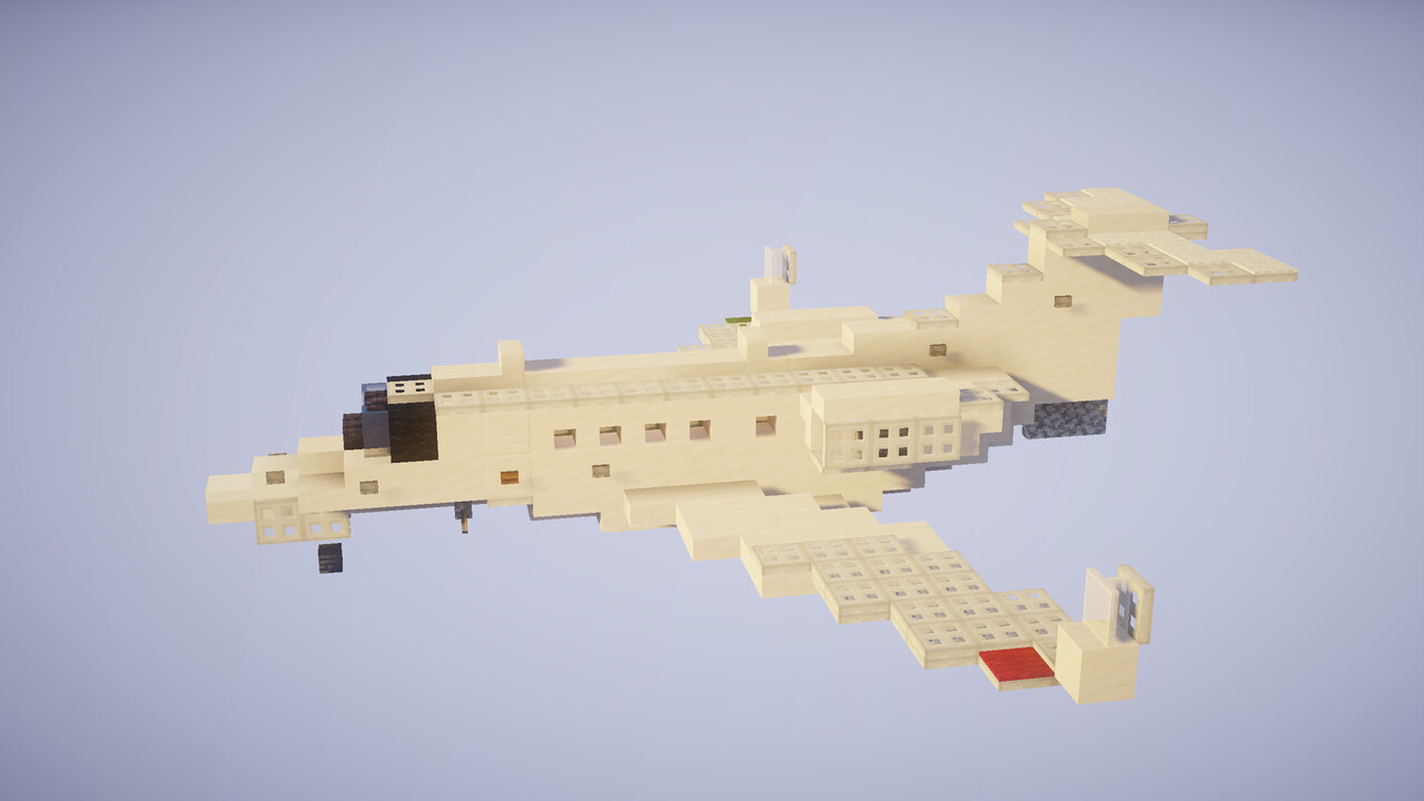 1,5:1 Embraer Phenom 300E Private Jet + Download Minecraft Map