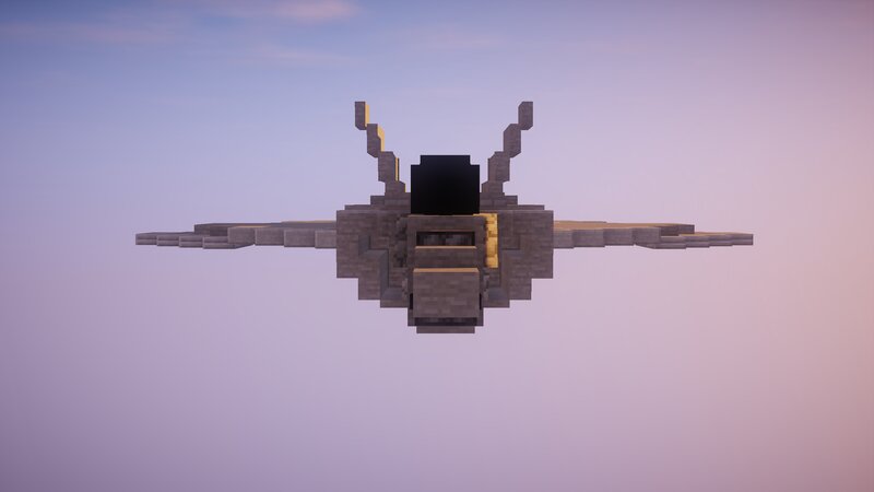 1,5:1 Lockheed Martin F-22 Raptor Minecraft Map