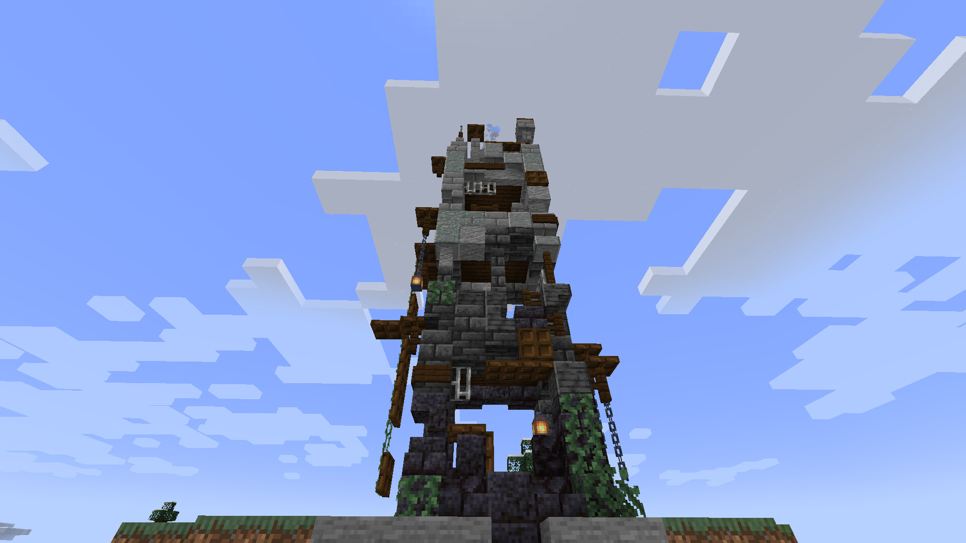 Broken 1.17 Nether Tower Minecraft Map