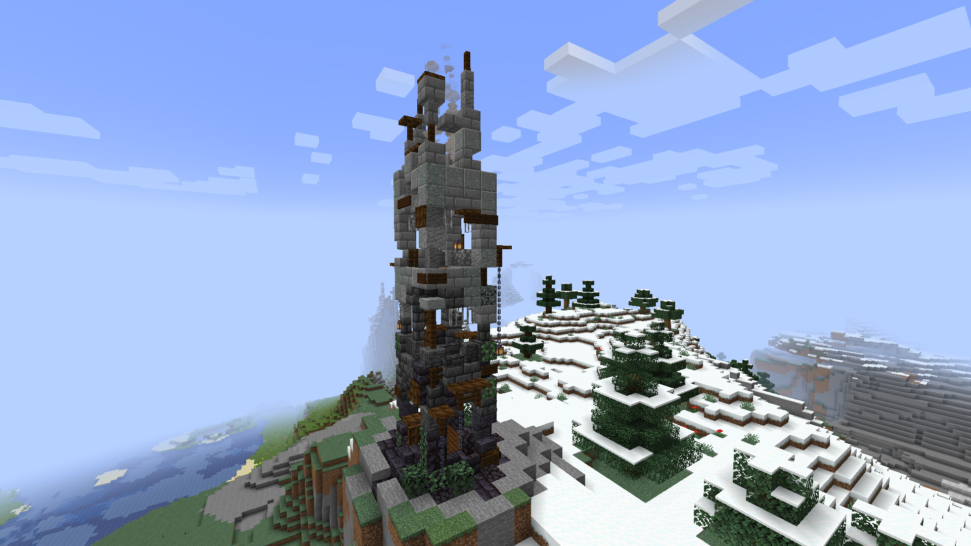 Broken 1.17 Nether Tower Minecraft Map