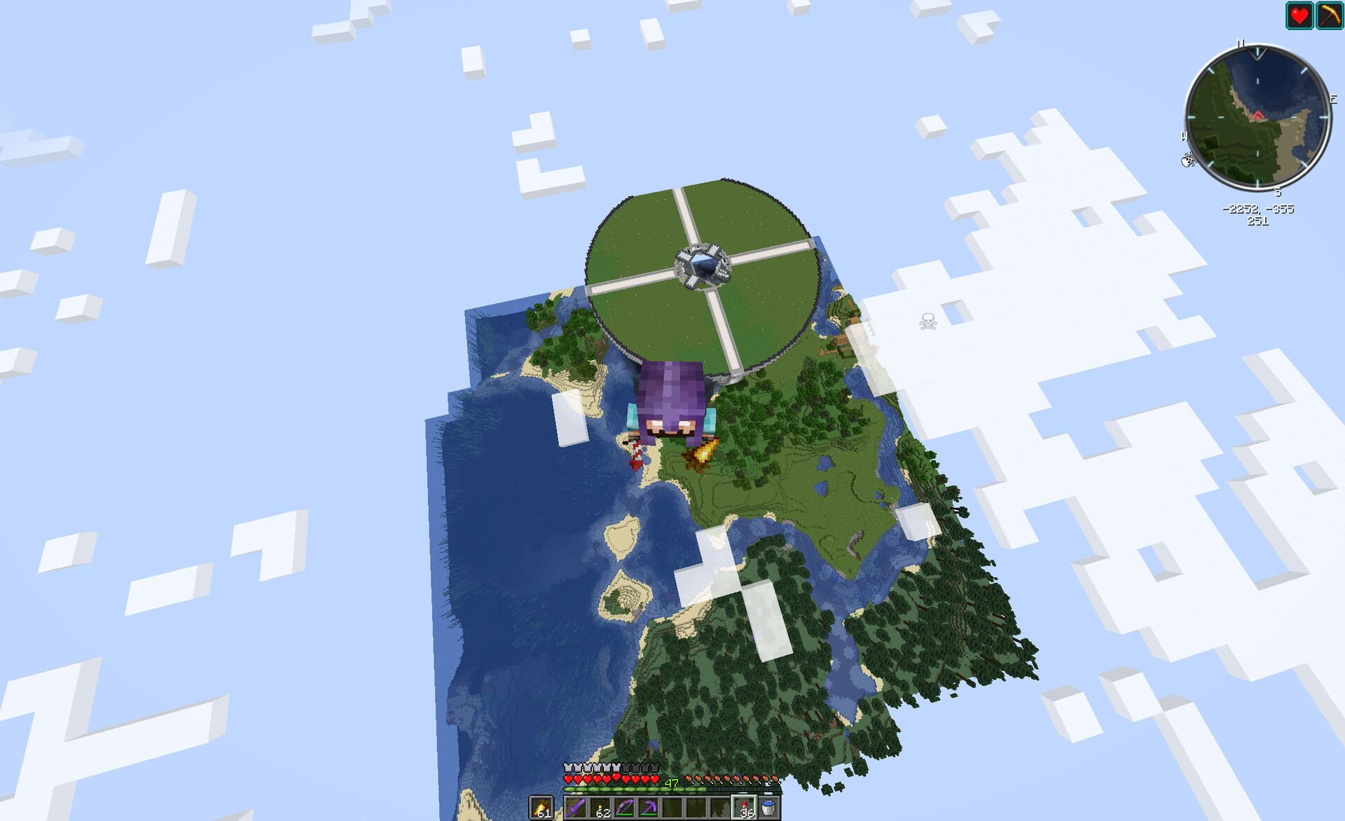 The Plato megabase Minecraft Map