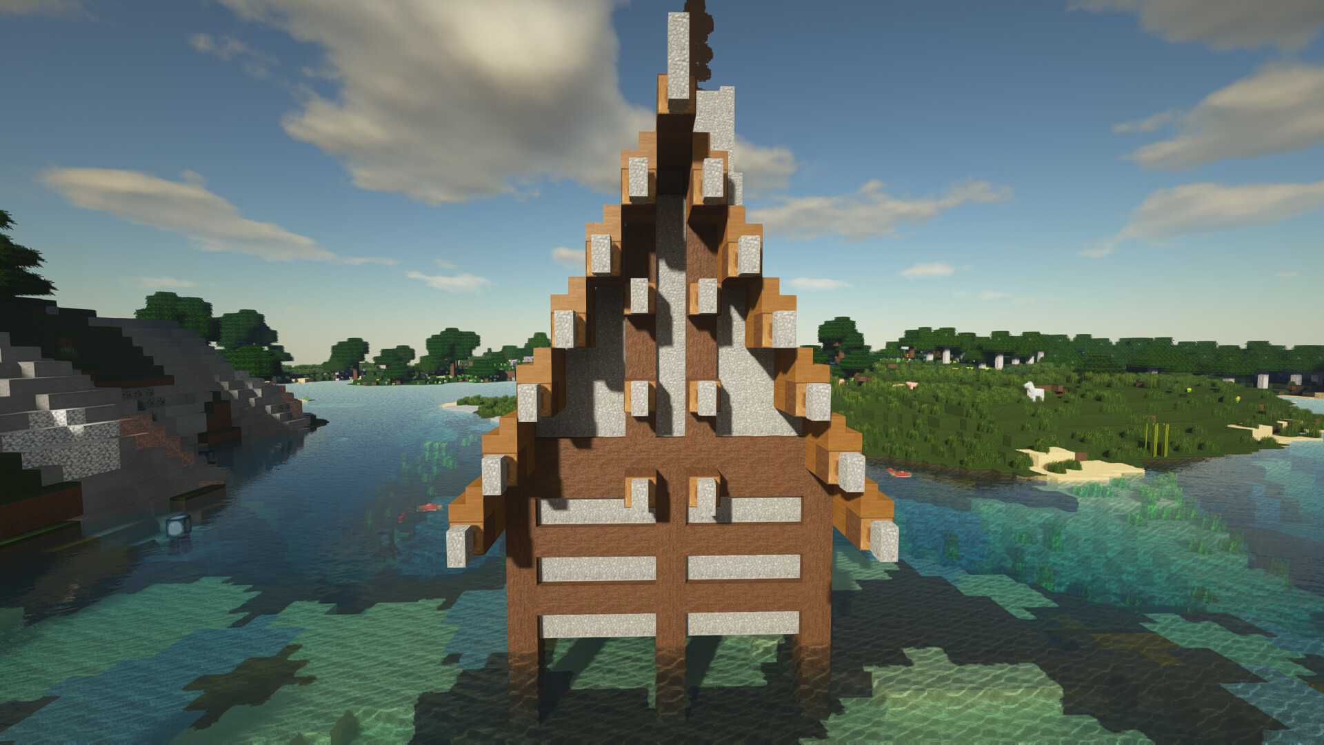 Medieval River House Minecraft Map