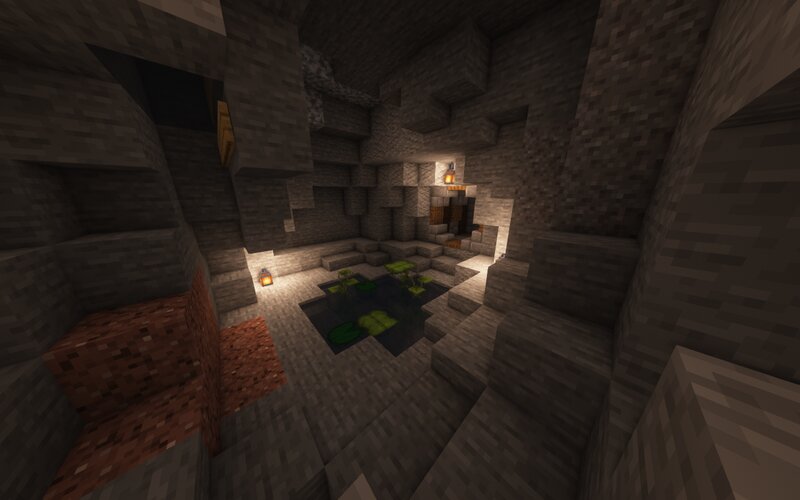 what lies behind the stone Minecraft Map