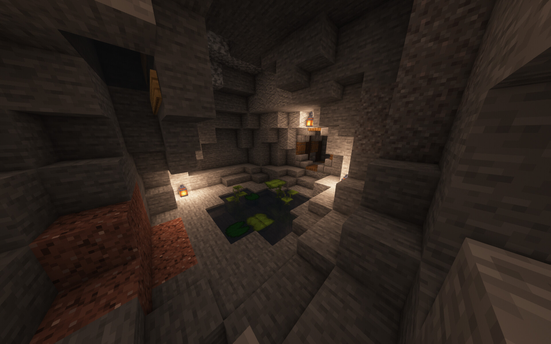 what lies behind the stone Minecraft Map