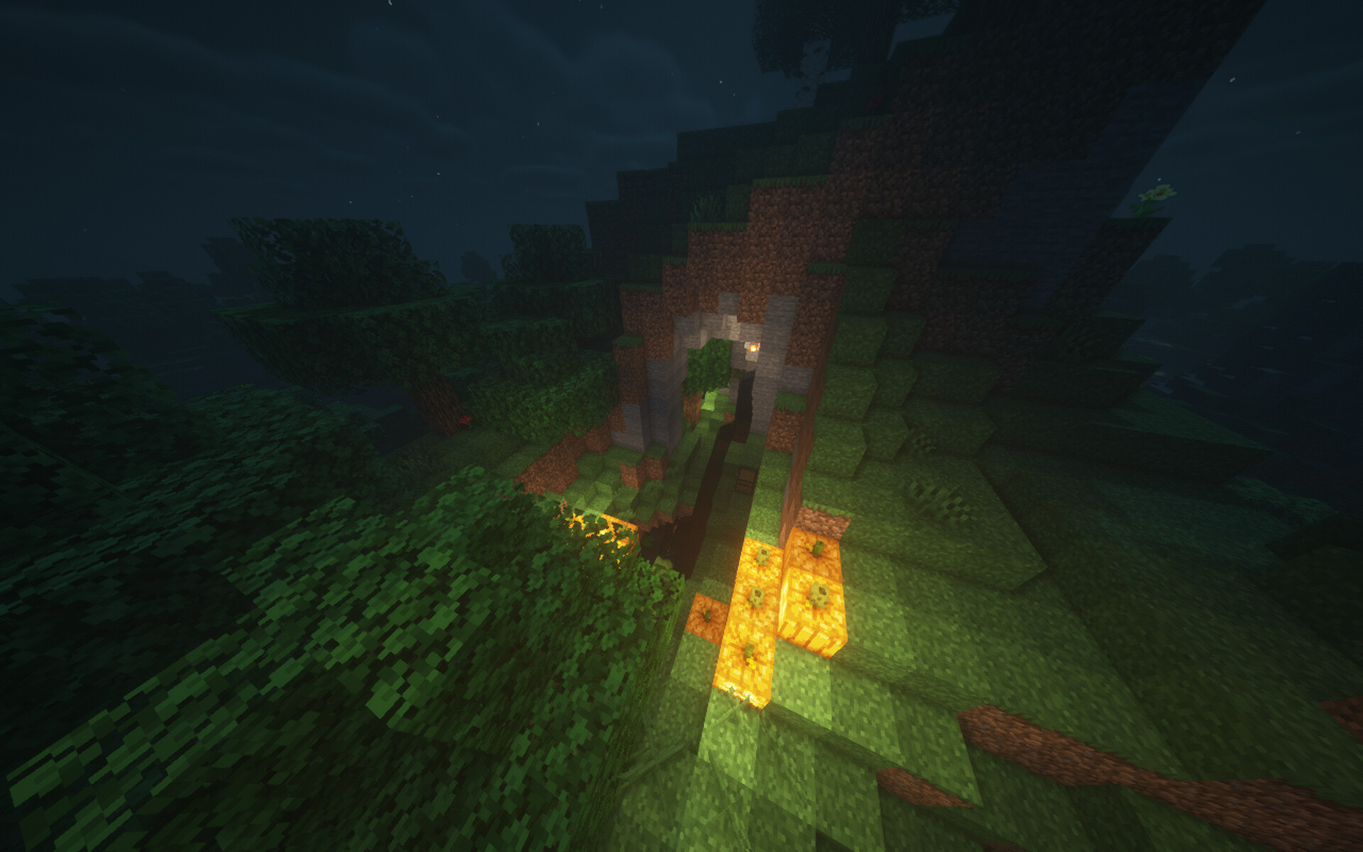 what lies behind the stone Minecraft Map