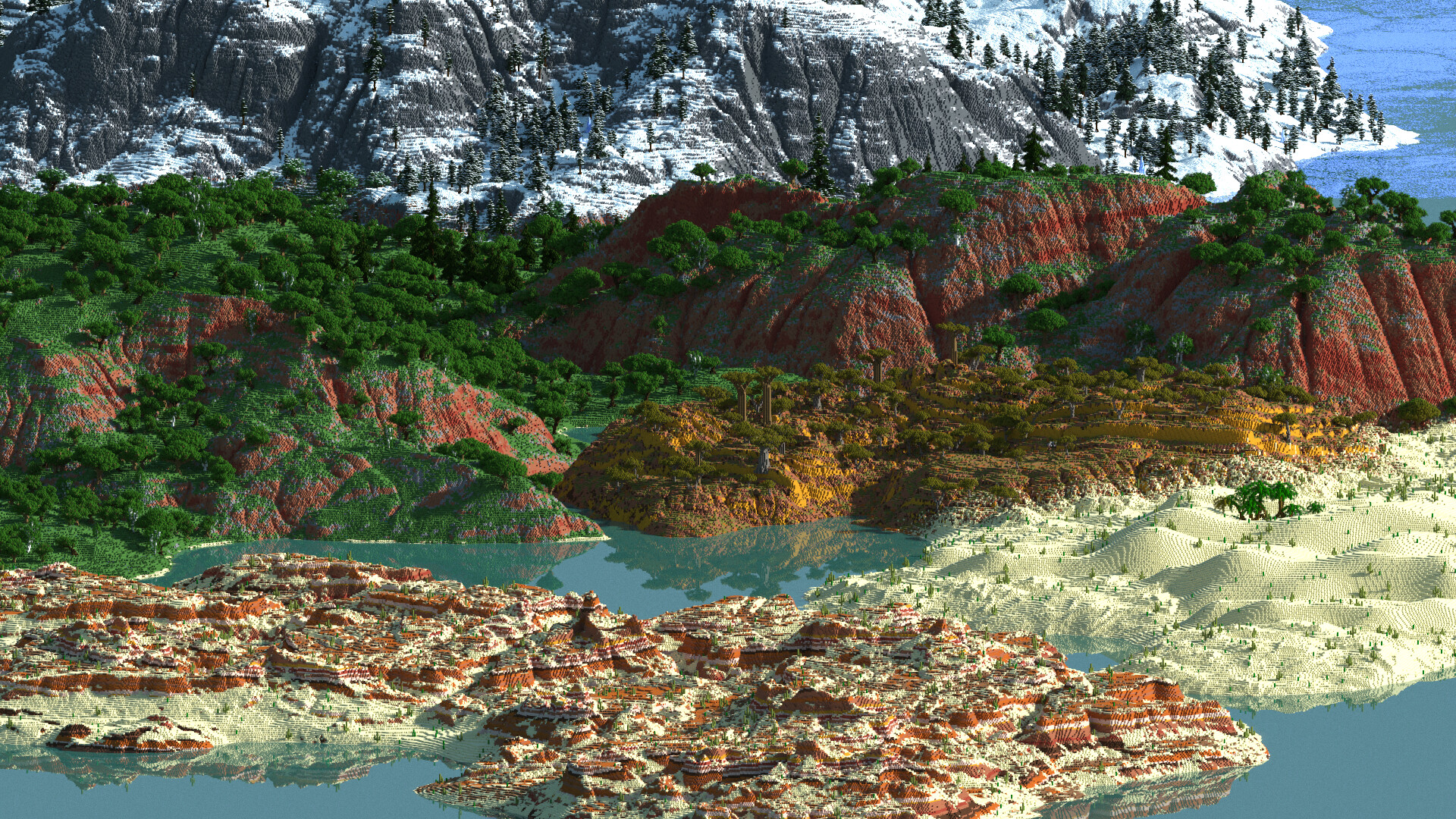 Foreword - 5000x5000 | Landscape Map 1.17 Minecraft Map