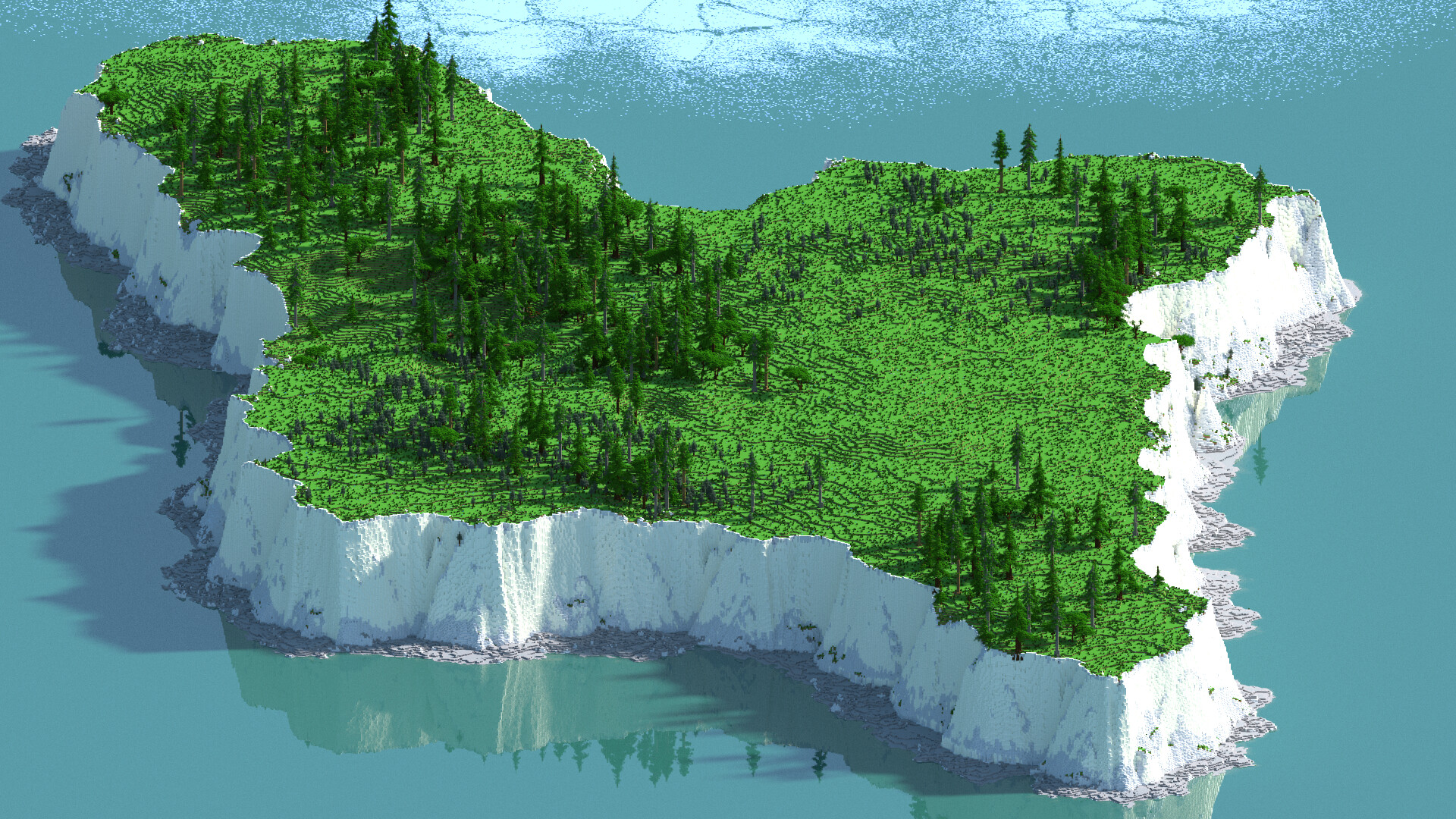 Cream Cliff - 5000x5000 | Landscape Map 1.16 Minecraft Map