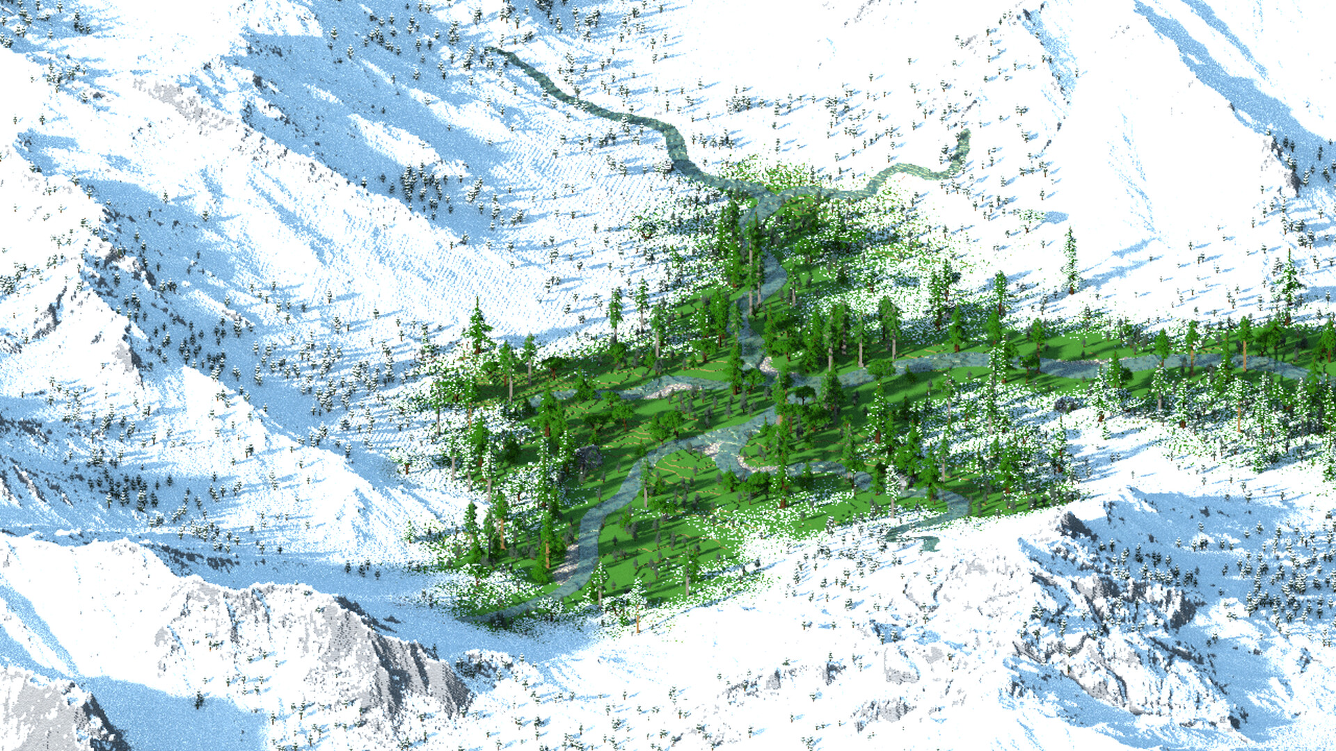 Cream Cliff - 5000x5000 | Landscape Map 1.16 Minecraft Map