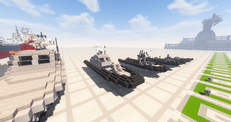 Inflatable Boat & Patrol Navy Minecraft Map