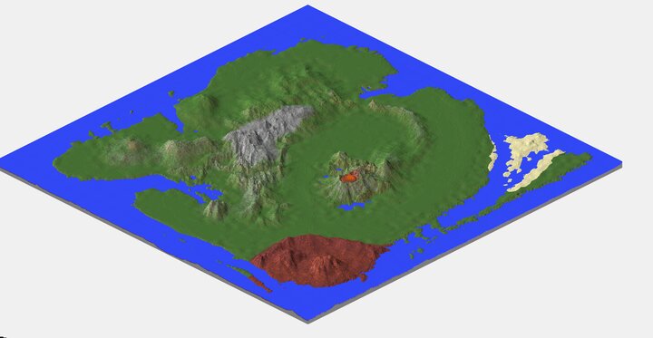 survival custom map with UFO and villages (UFO and villages not yet ...