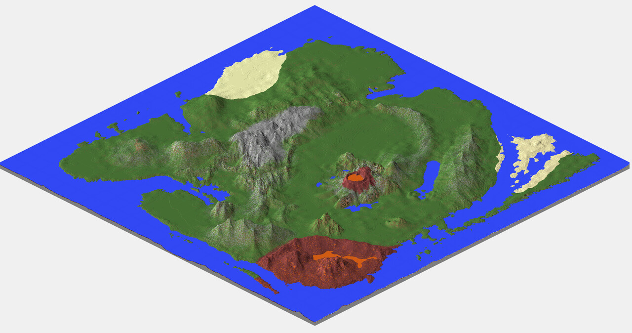 survival custom map with UFO and villages (UFO and villages not yet ...