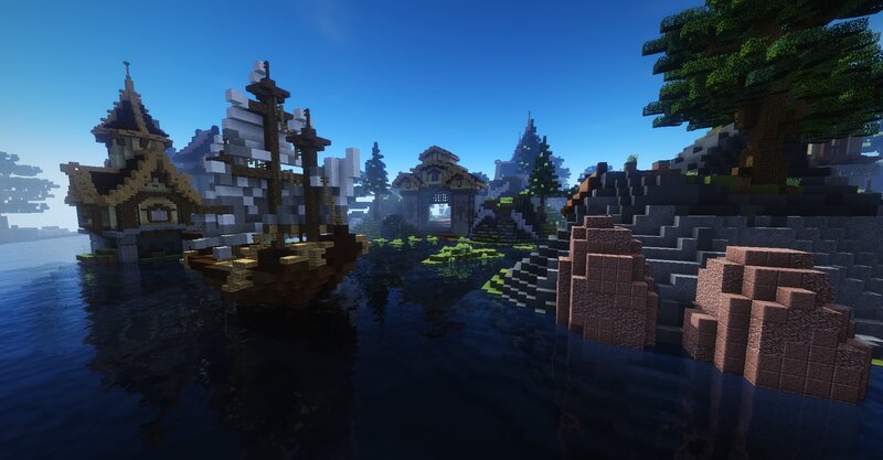 Cute Server Spawn Medieval Circle Lobby 350x350 Hub Minecraft Map