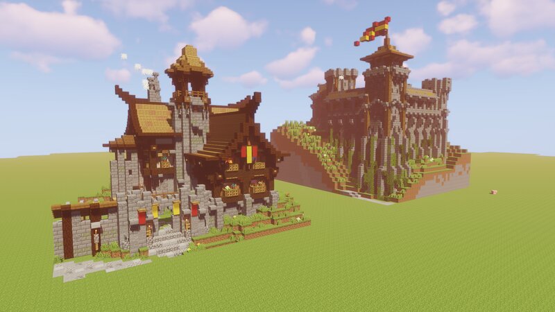 medieval barack - caserne médiévale - mittelalterliche Kaserne ...