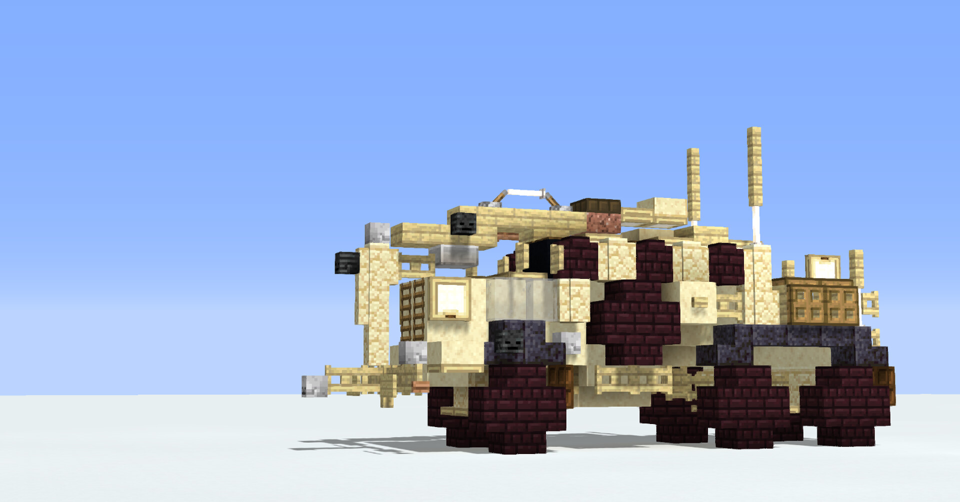 Buffalo MPV(mine protected vehicle) (1.5:1 scale) Minecraft Map
