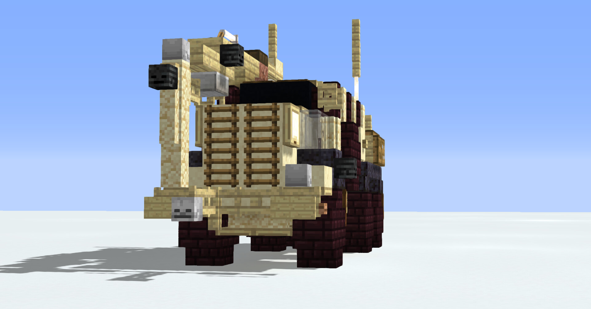 Buffalo MPV(mine protected vehicle) (1.5:1 scale) Minecraft Map