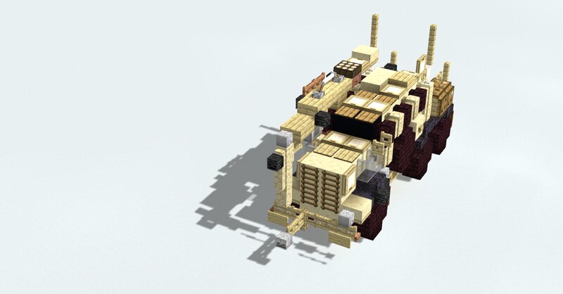 Buffalo MPV(mine protected vehicle) (1.5:1 scale) Minecraft Map