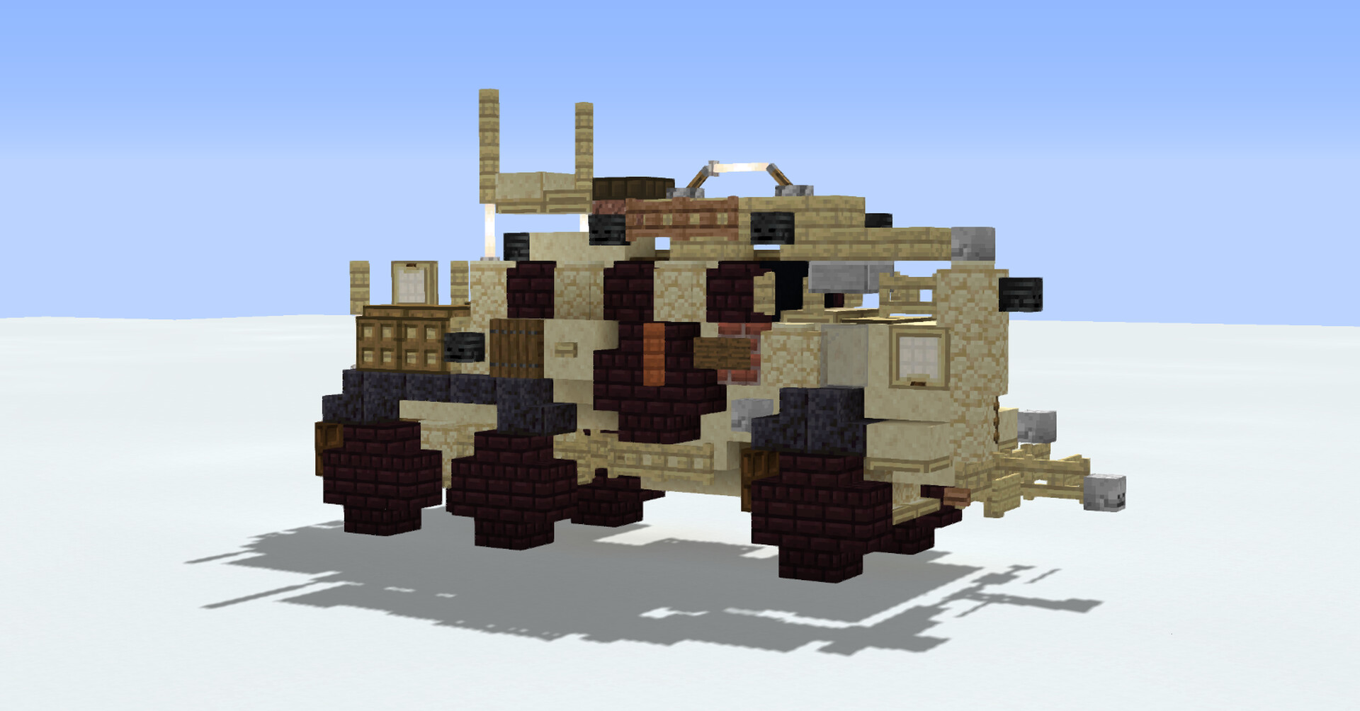 Buffalo MPV(mine protected vehicle) (1.5:1 scale) Minecraft Map