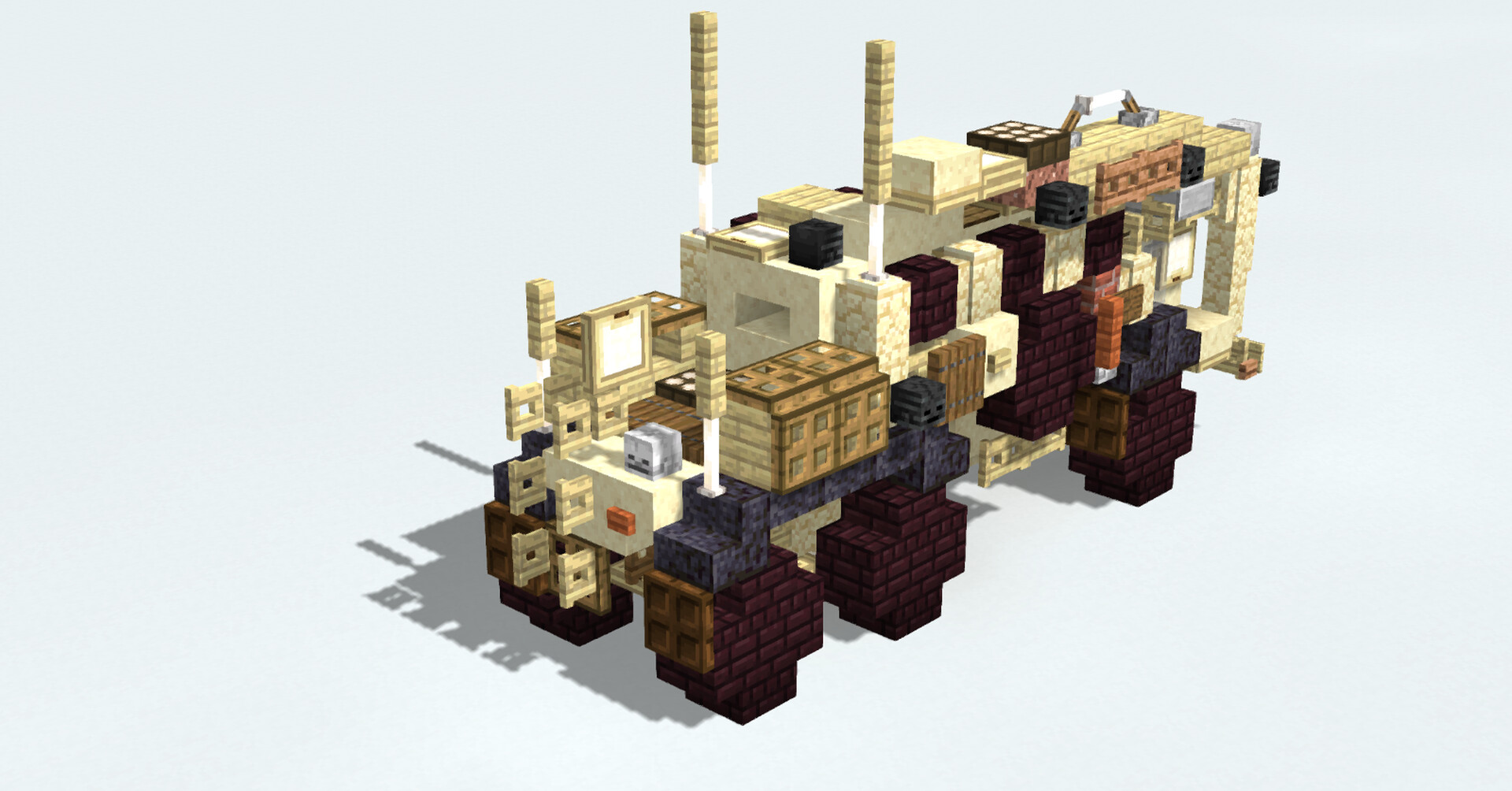 Buffalo MPV(mine protected vehicle) (1.5:1 scale) Minecraft Map