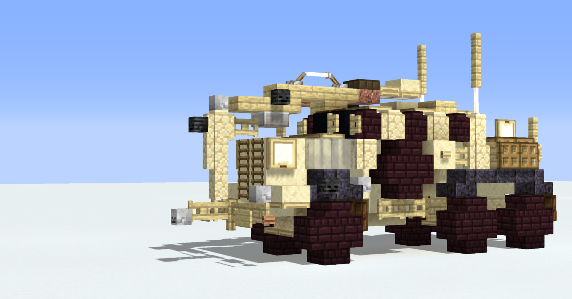 Buffalo MPV(mine protected vehicle) (1.5:1 scale) Minecraft Map