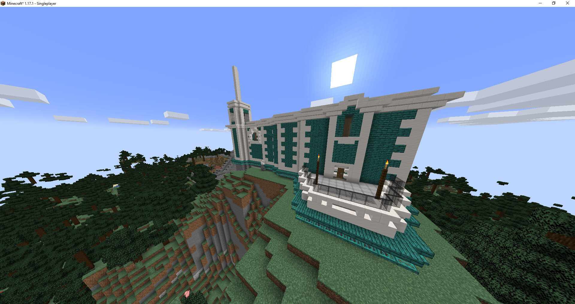 [1. 17. 1] Minecraft Green Castle Minecraft Map