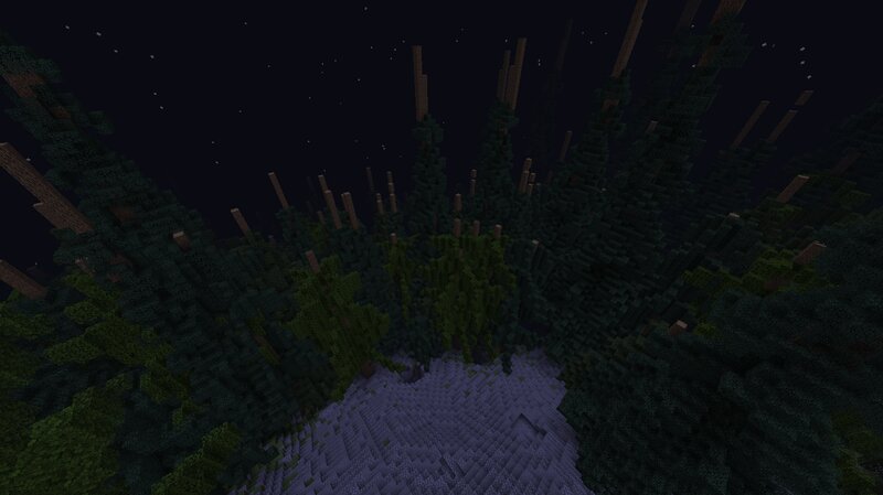 extreme forest survival Minecraft Map