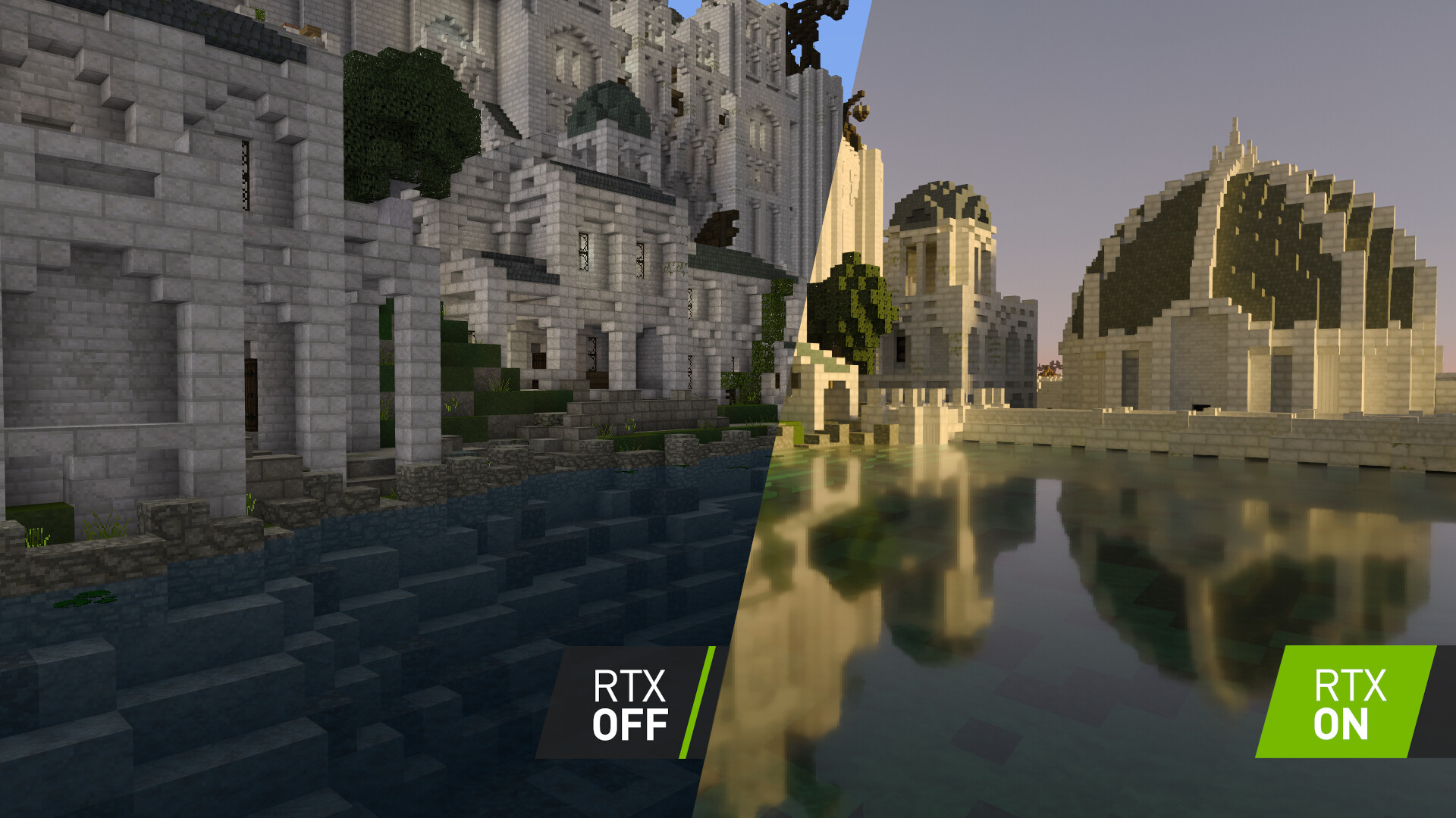 Minecraft with RTX | Minas Tirith by Minecraft Middle-Earth Minecraft Map