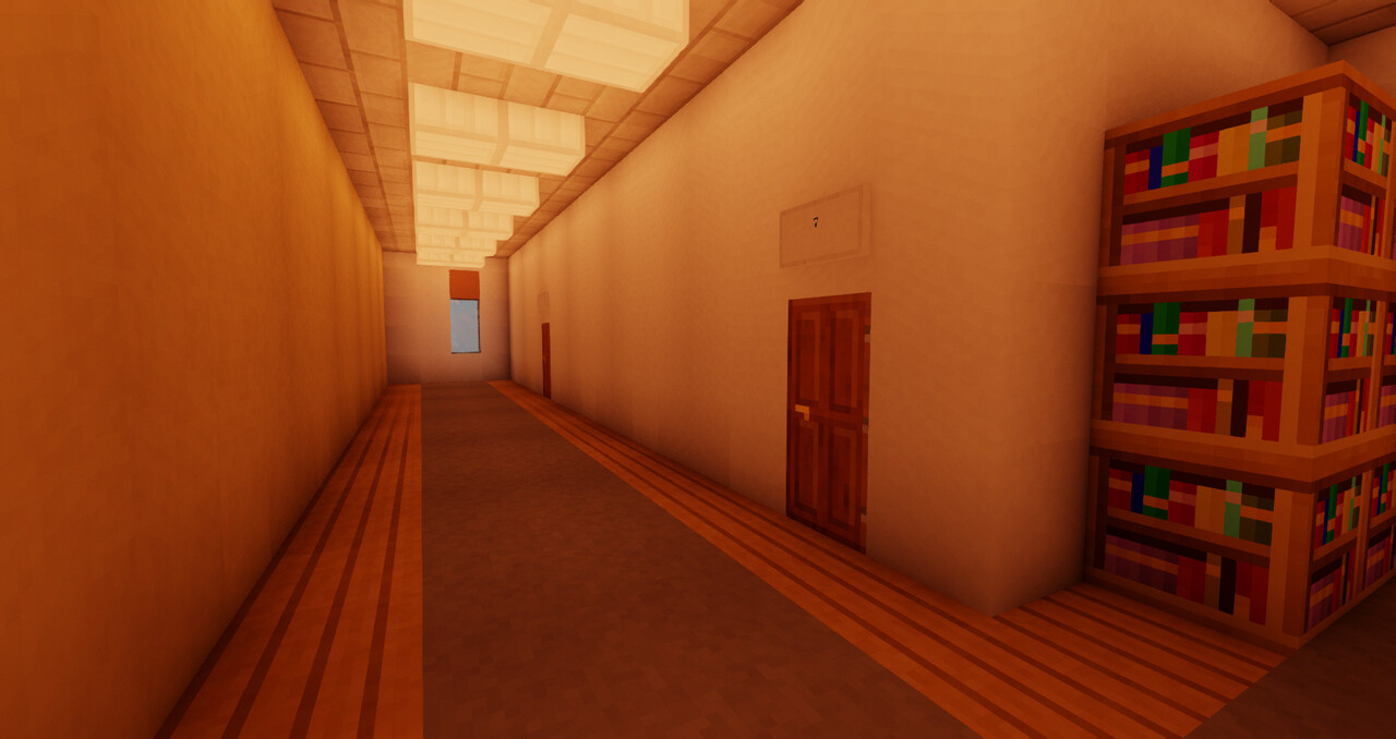 four story apartment and cafe Minecraft Map