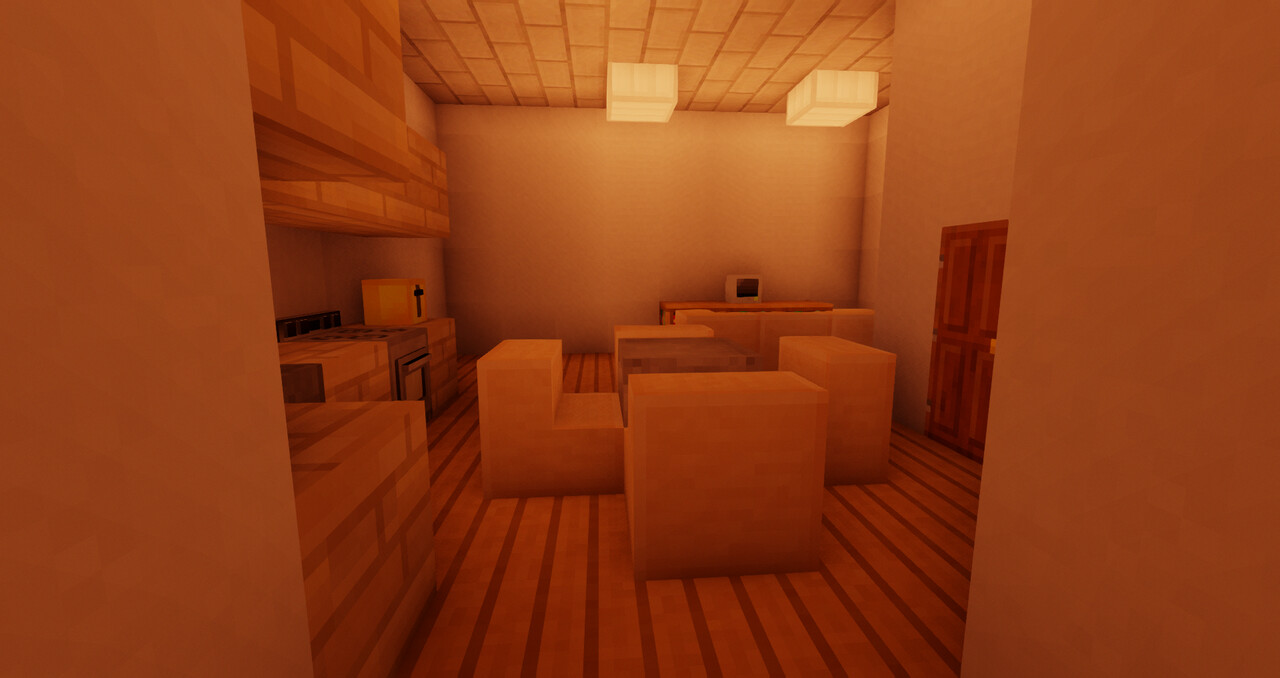 four story apartment and cafe Minecraft Map