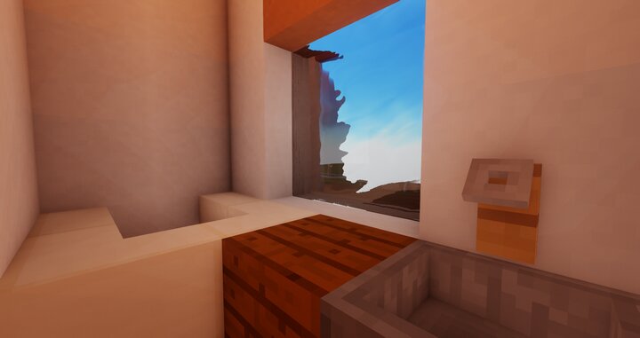 four story apartment and cafe Minecraft Map