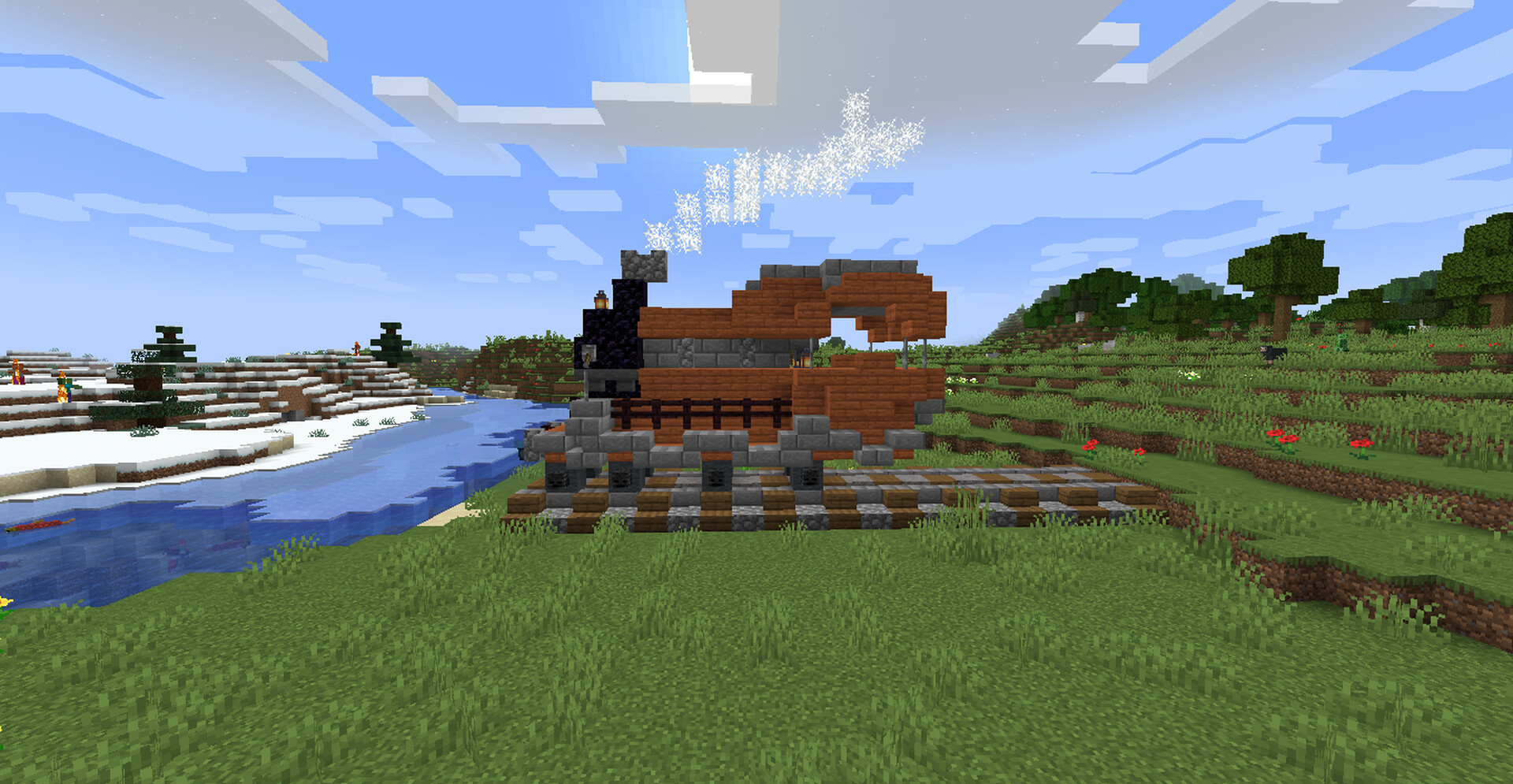 Minecraft steam engine but TheDream31 Minecraft Map