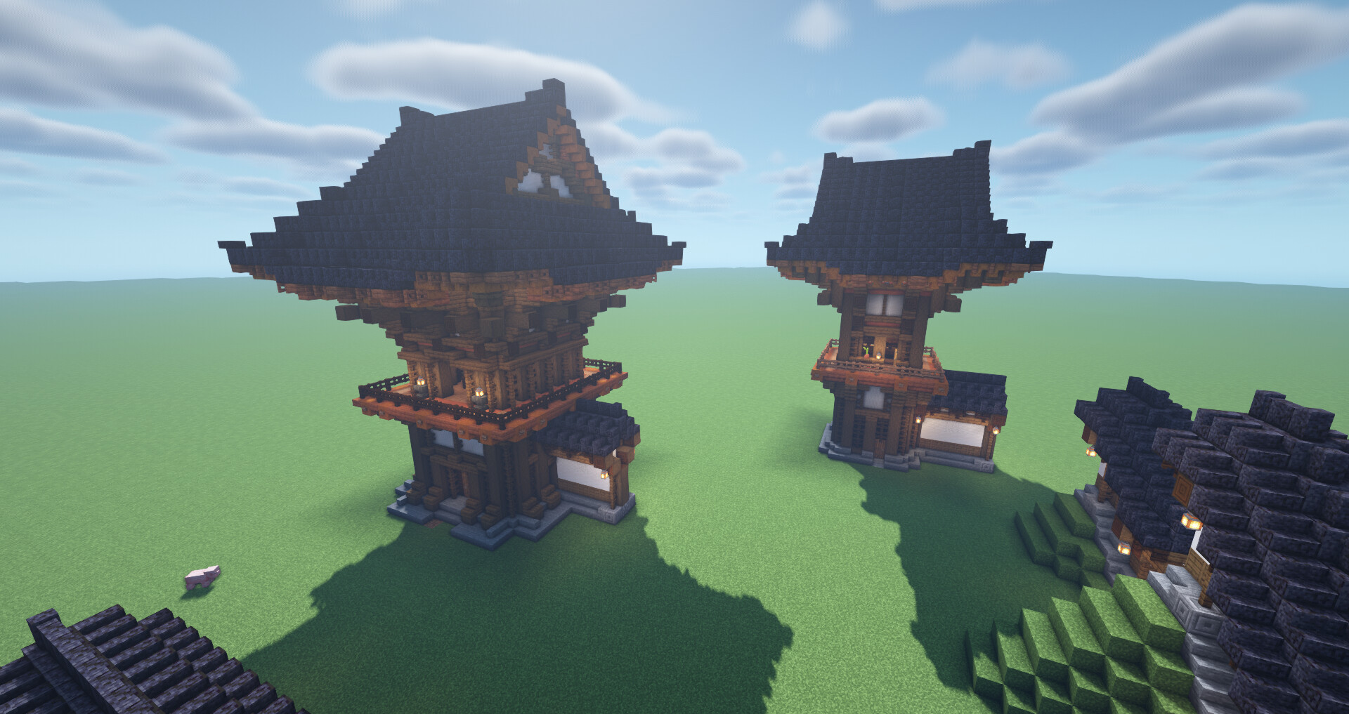 Japanese Walls and Towers Minecraft Map