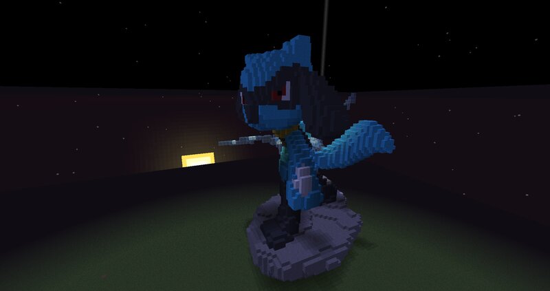 Riolu (Shiny + Lightning Punch) Minecraft Map