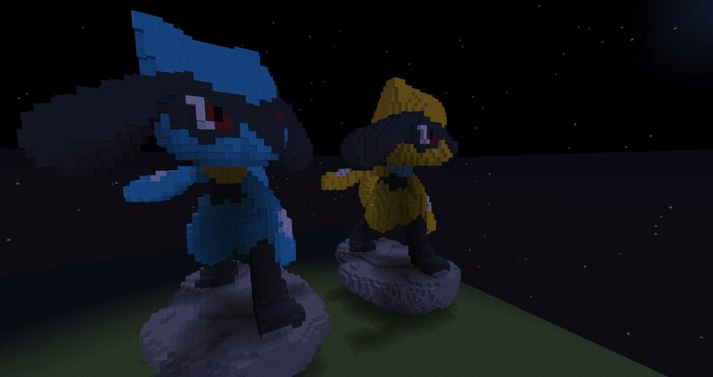 Riolu (Shiny + Lightning Punch) Minecraft Map
