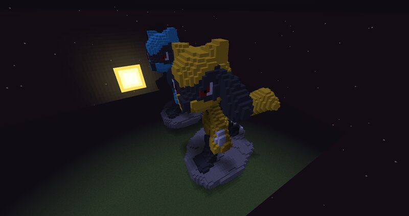 Riolu (Shiny + Lightning Punch) Minecraft Map