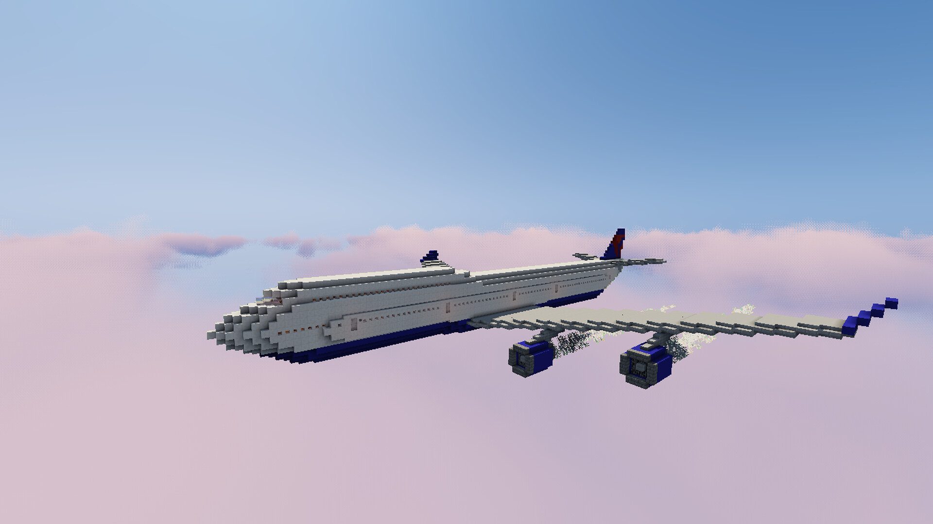 Boeing 747 Minecraft Map