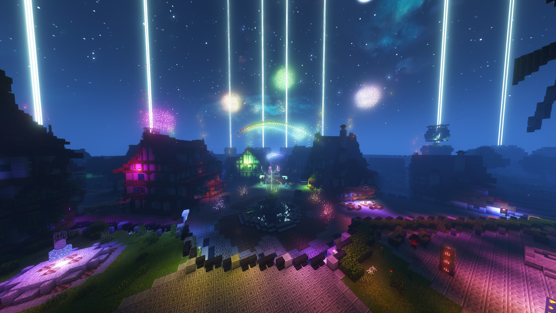 We made an EPIC Minecraft firework show! Minecraft Map