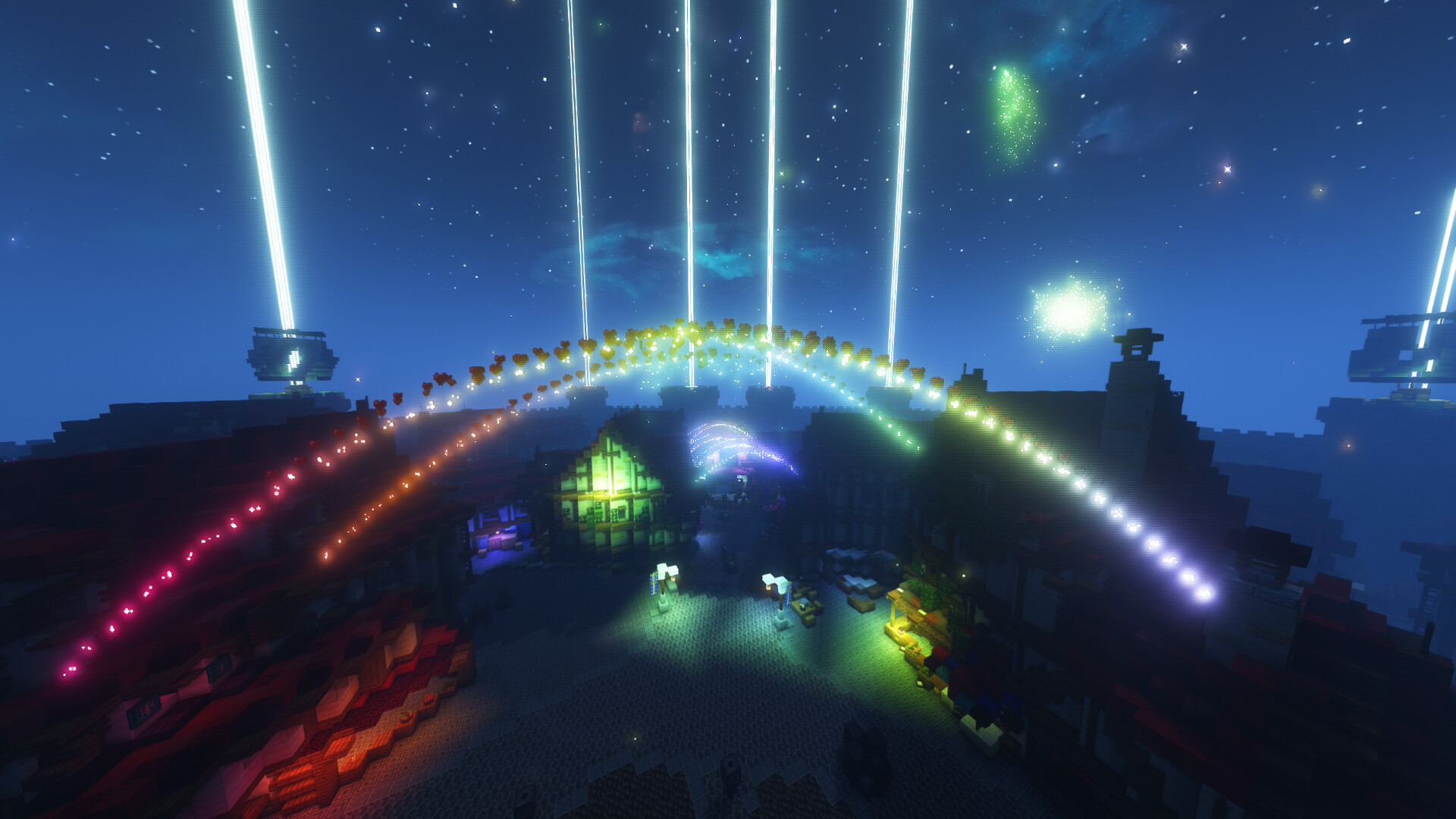 We made an EPIC Minecraft firework show! Minecraft Map