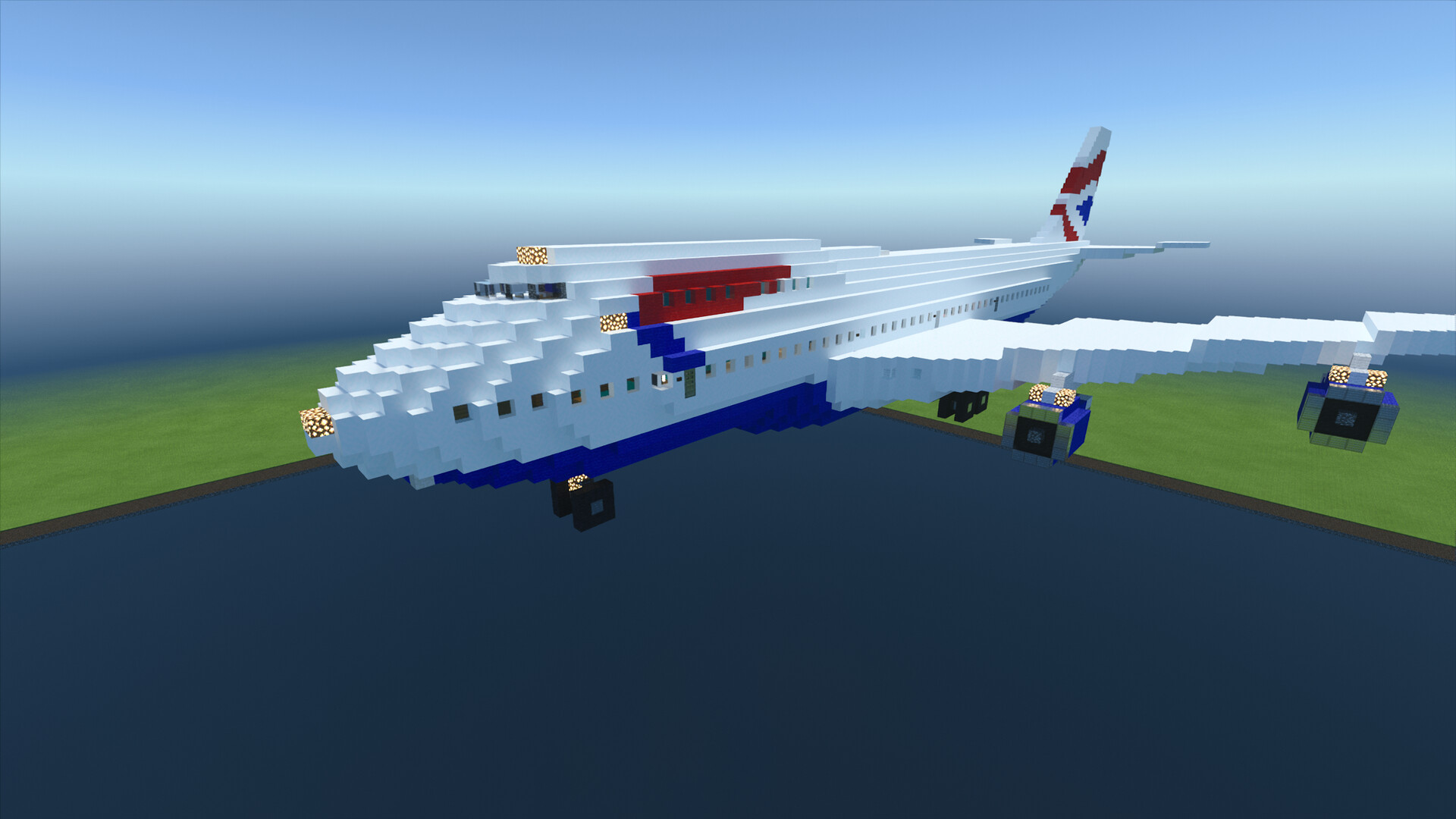 747 private jet Minecraft Map