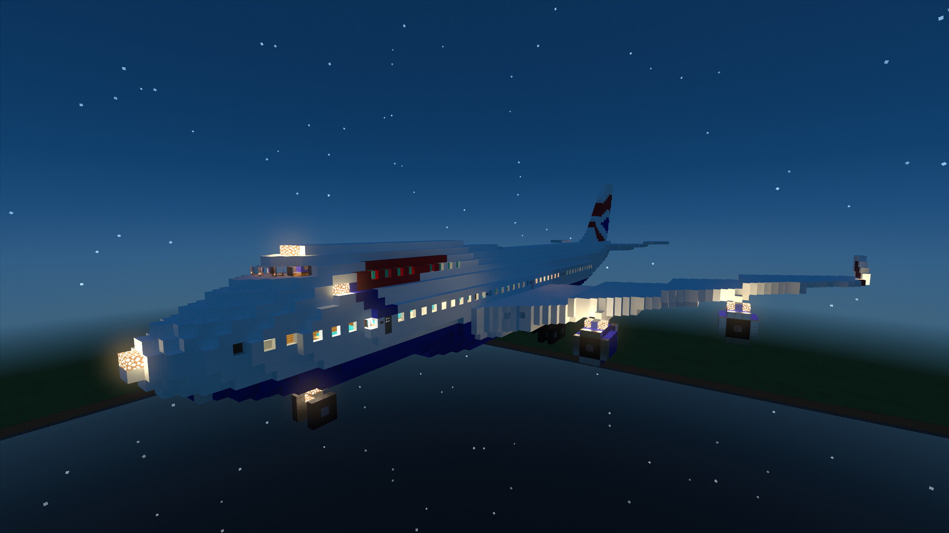747 private jet Minecraft Map
