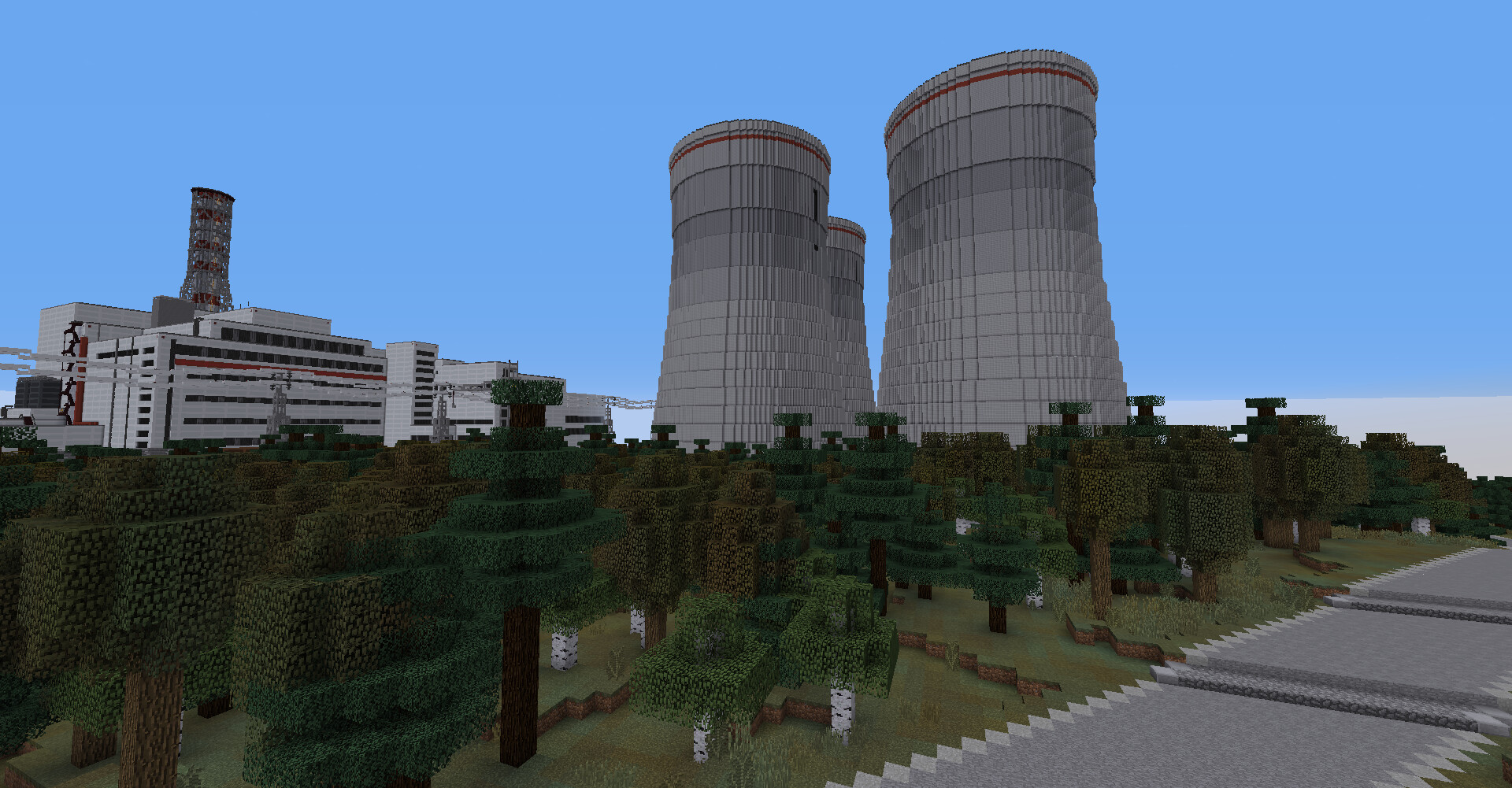 Smjiutlyensk Nuclear Redstone Plant RBMK-1500 Minecraft Map