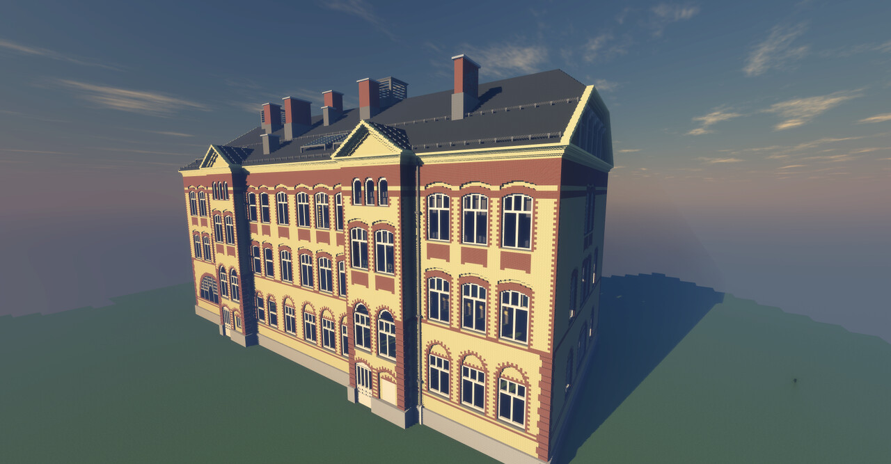 Hartvig Nissens School from SKAM, Oslo, Norway Minecraft Map