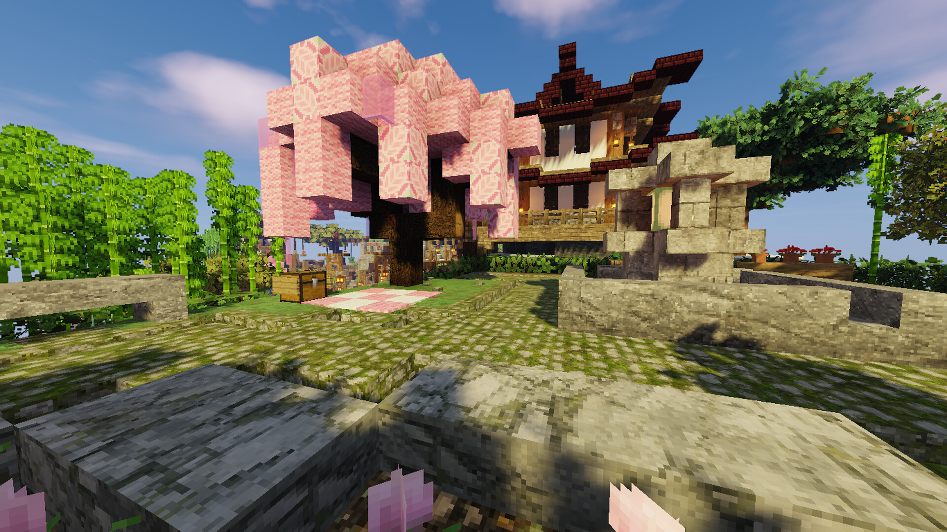 Small japanese village Minecraft Map