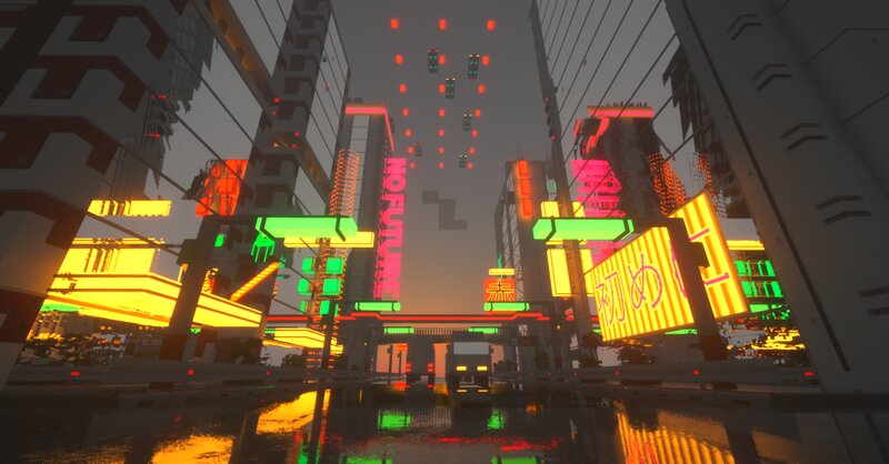 Another cyberpunk project Minecraft Map