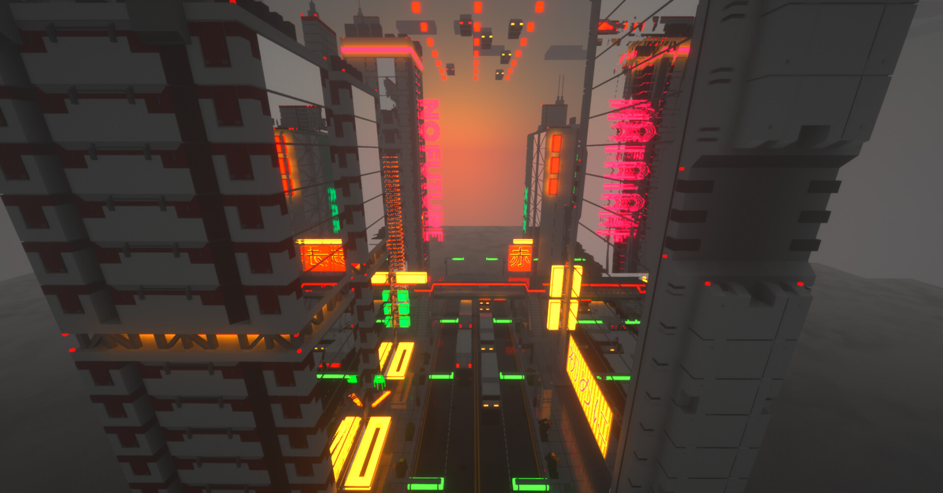 Another cyberpunk project Minecraft Map