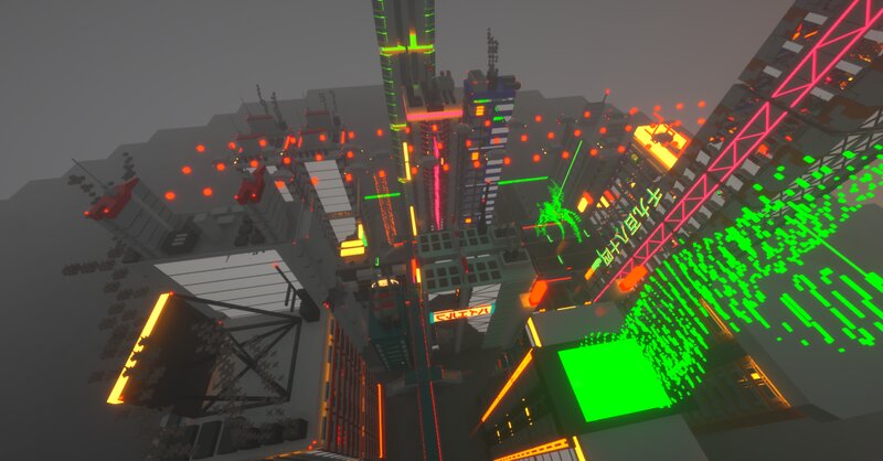 Another cyberpunk project Minecraft Map