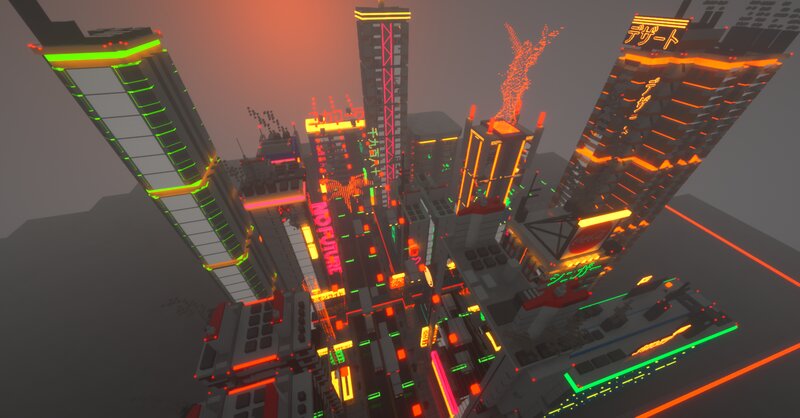 Another cyberpunk project Minecraft Map