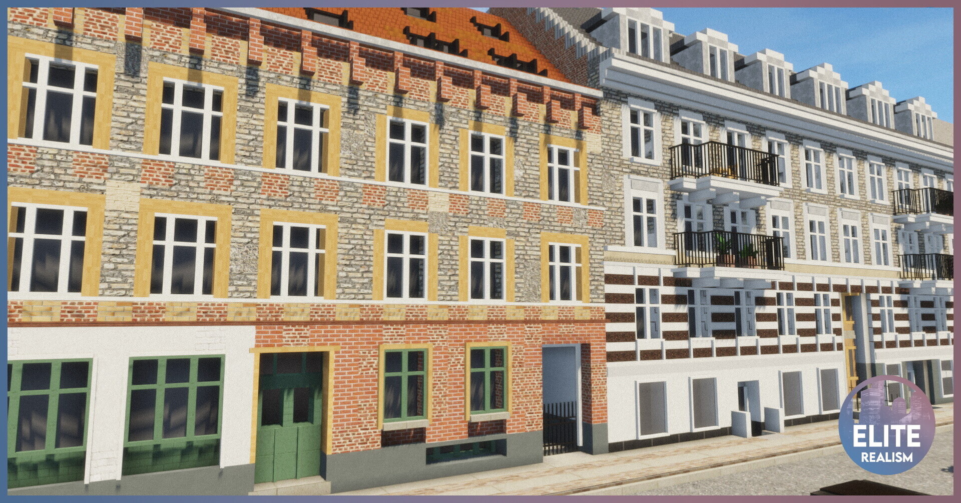 Old European Apartment Buildings | Denmark, Scandinavia | ERT Minecraft Map