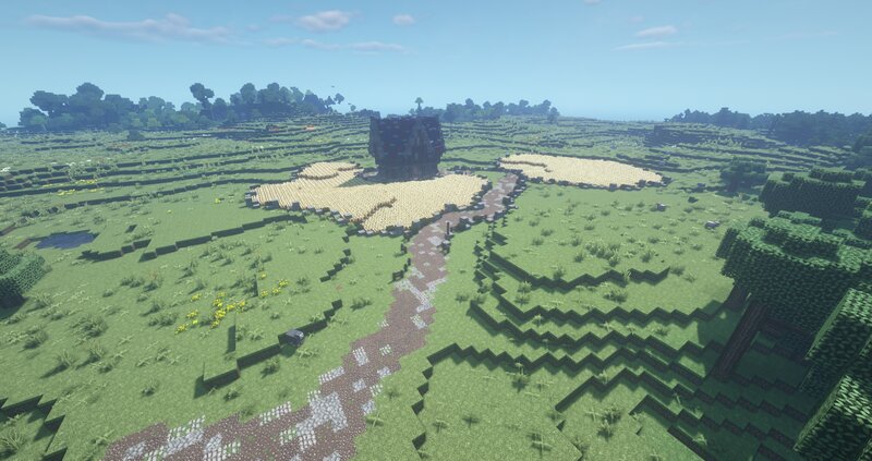 Fantasy medieval world Minecraft Map
